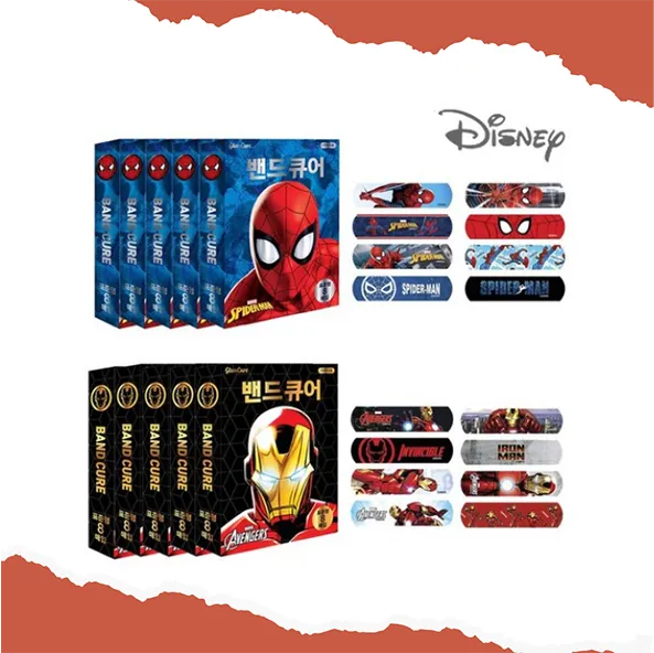 [DAISO] Marvel Spiderman Ironman Band-aid Bandage for Kids and Adult ...