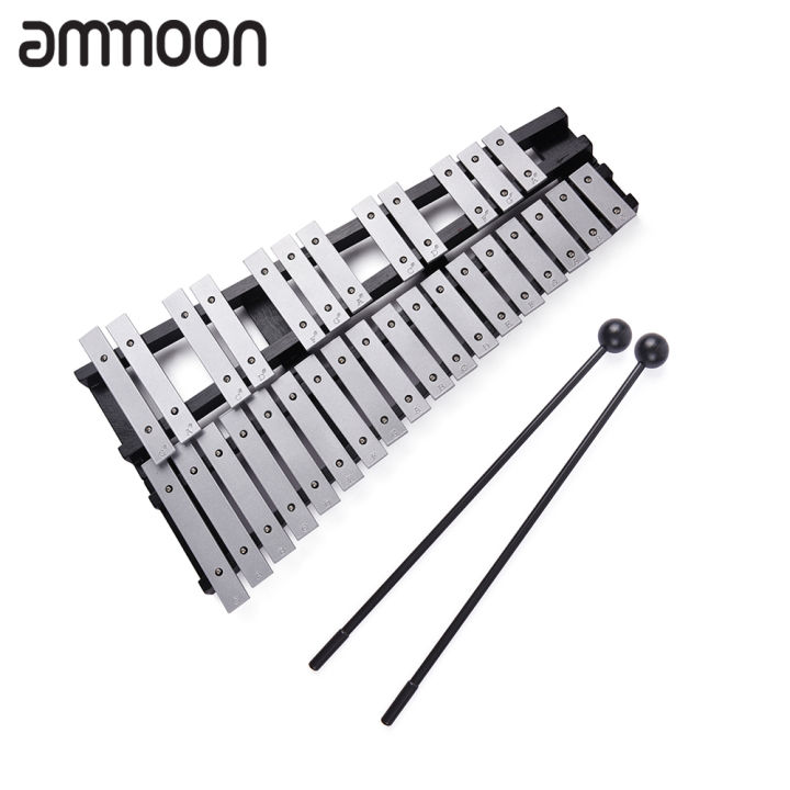 [ammoon]Foldable 30 Note Glockenspiel Xylophone Wooden Frame Aluminum ...