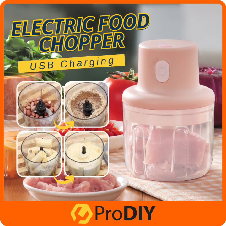 250ml USB Rechargeable Intelligent Garlic Food Food Processor Machine ...