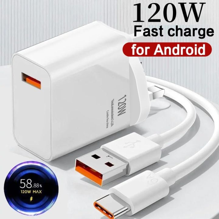 Original 120w Fast Charger QC5.0 Fast Charging Adapter With Cable ...