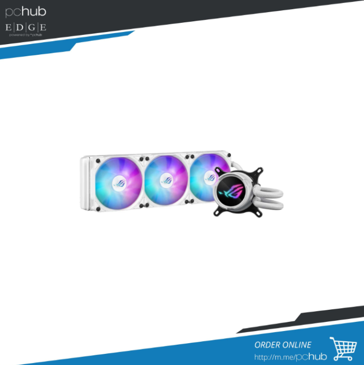 PChub | Asus ROG Strix LC360 3 aRGB white 360mm AIO LC Cooler, pn: ROG ...