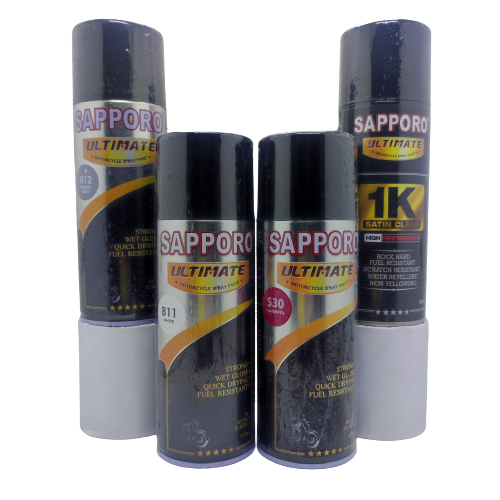 Paket Cat Sapporo Ultimate UCT03 Ultra Candy Yellow 4 Step | Lazada ...