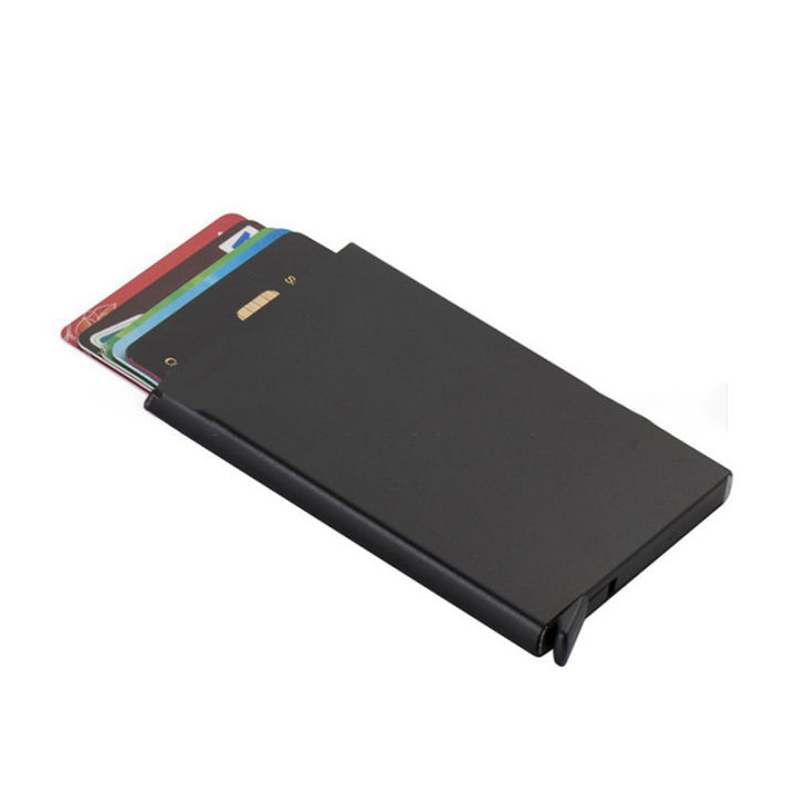 Suhuo Anti-theft ID Credit Card Holder Porte Carte Thin Aluminium Metal ...