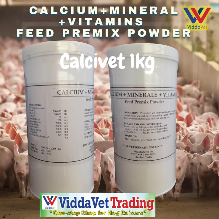 1 kg CAlcivet feed premix powder Calcium Mineral vitamins for pig ...