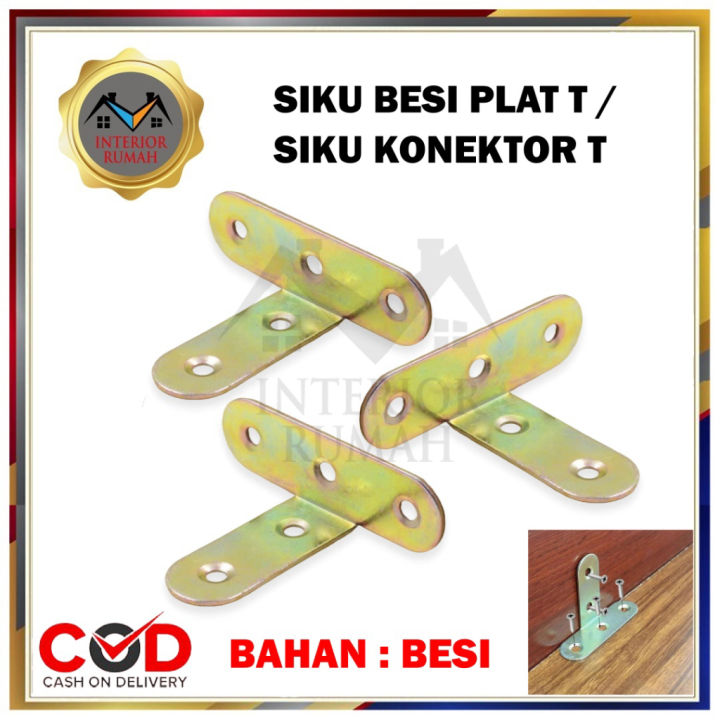 Siku Plat T Konektor Besi Bracket connector | Lazada Indonesia