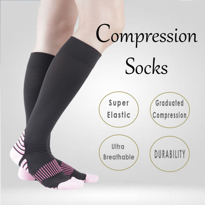 +MD Compression Knee High Socks with assured gradient compression ...
