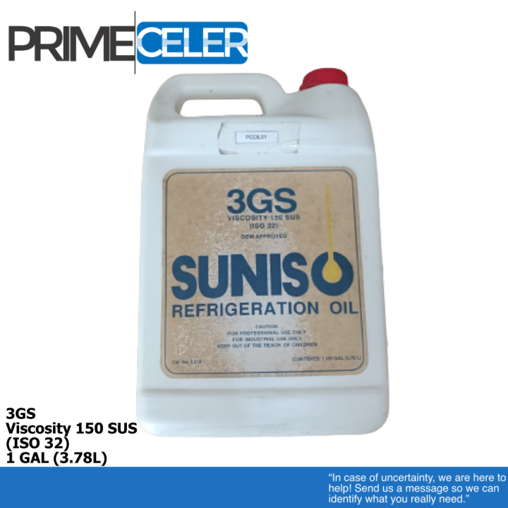 Suniso 3GS - Refrigeration Oil for Aircon (1 GAL / 3.78L) | Lazada PH