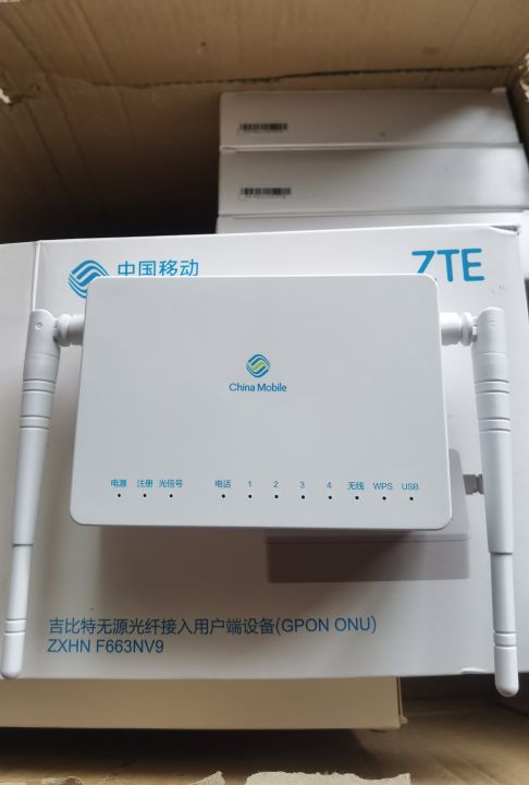 New China Mobile General Light Cat ZTE ZXHN F663NV9 GPON Gigabit All-in ...