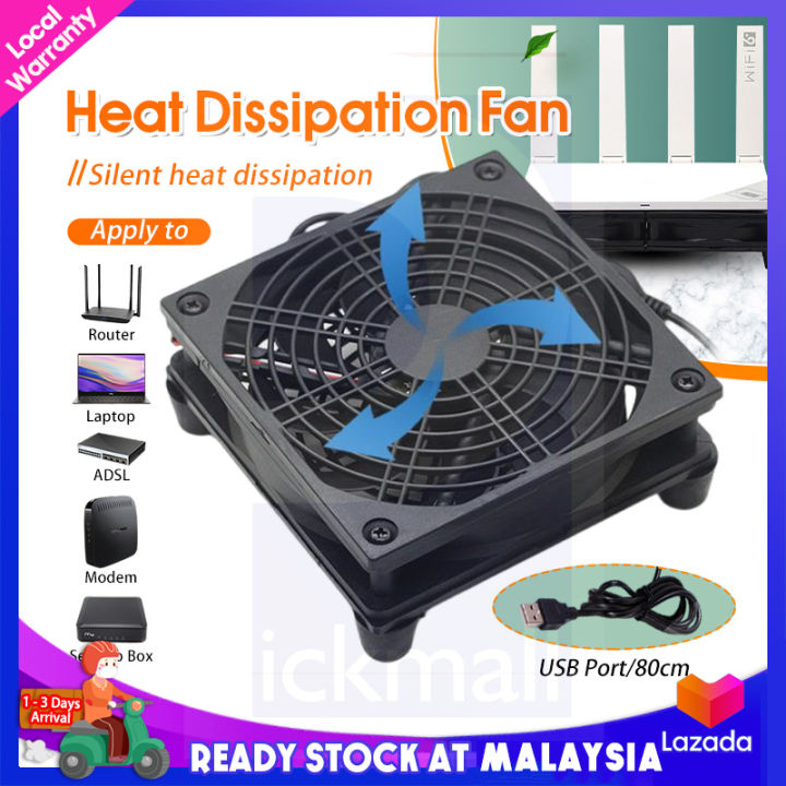 1800RPM Powerful WiFi Router Cooling Fan Wifi Modem Fan Cooling Rack ...