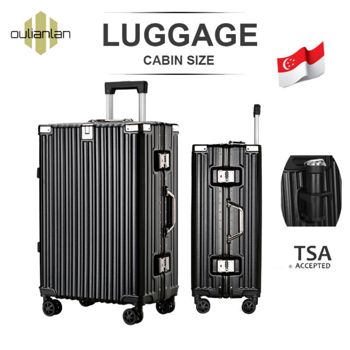Luggage Hard Case 20 Inch Luggage With Cup Holder Alloy Luggage ...
