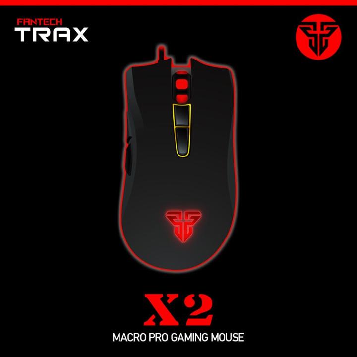 Fantech X2 TRAX Premium Professional 7D Wired Gaming Mouse with LED ...