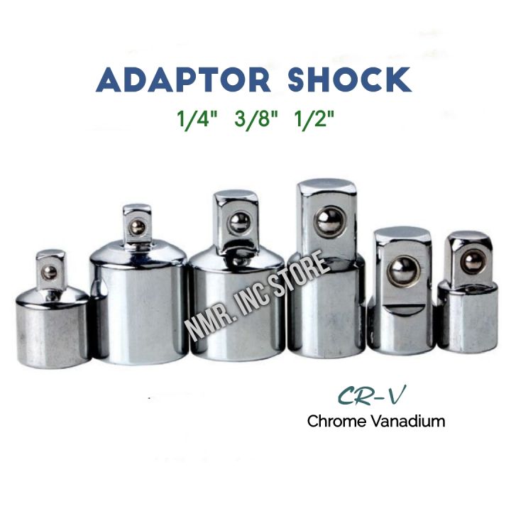 Adaptor Mata Kunci Shock 1/4, 3/8, dan 1/2 Inch Inci CR-V, Converter ...