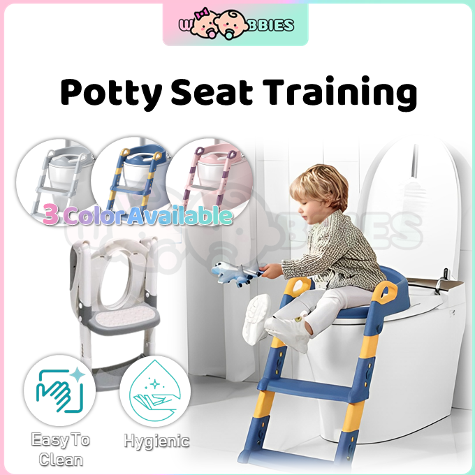 Woobbies Toilet Bowl Potty Training Ladder Seat Adjustable Folding ...