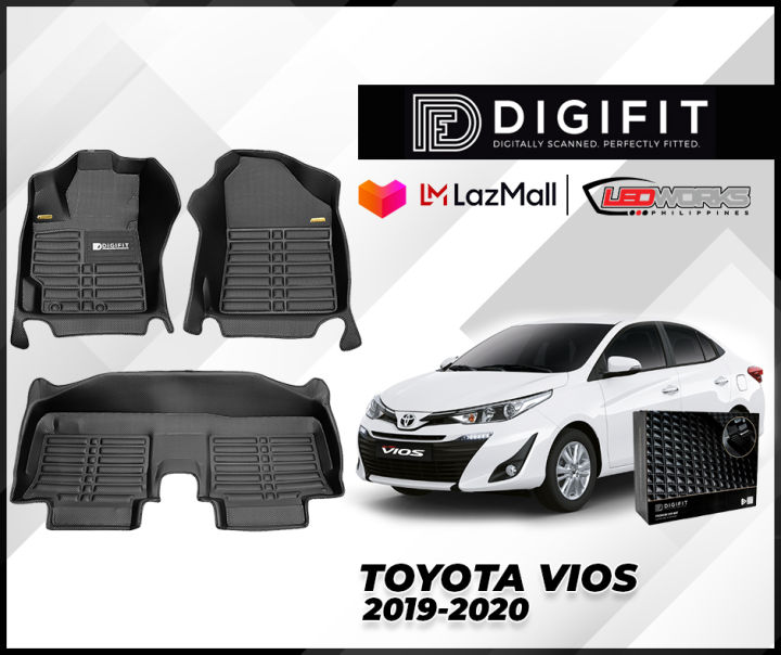 TOYOTA VIOS 2019-2021 Digifit Premium Car Matting /Floorliner | Lazada PH