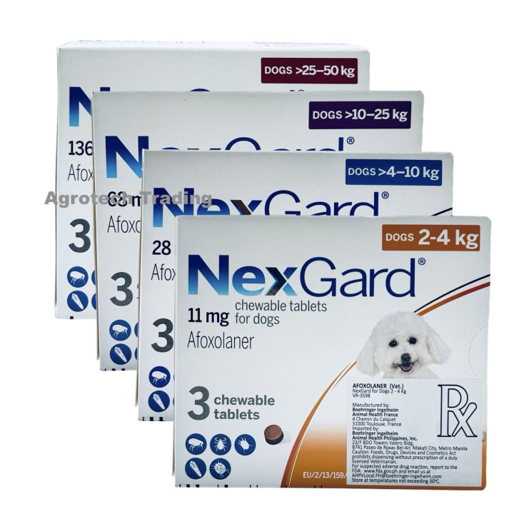 NexGard Chewable Tablet for Dog Anti-Ticks & Fleas (with free sticker ...
