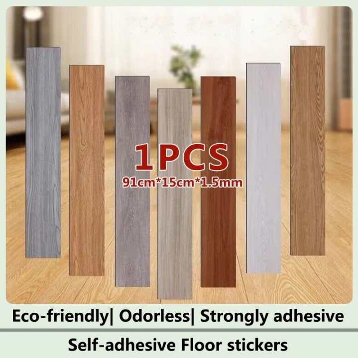 1pcs Vinyl tile floor sticker 91cm x 15cm Self Adhesive waterproof ...