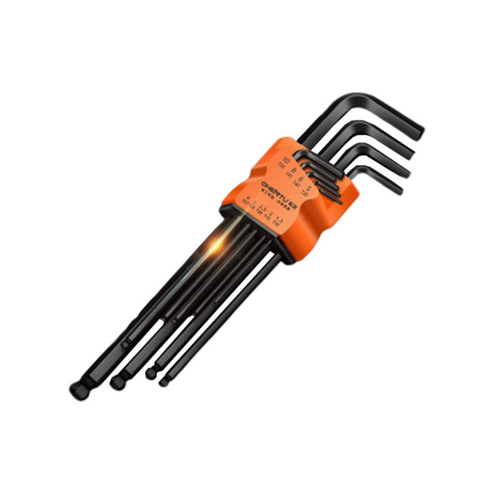 9pcs Wrench L Shape Allen Key Set Universal Spanner Repair Tools (Ball ...