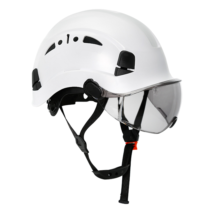 Construction Safety Helmet With Visor High Quality ABS Hard Hat Light ...