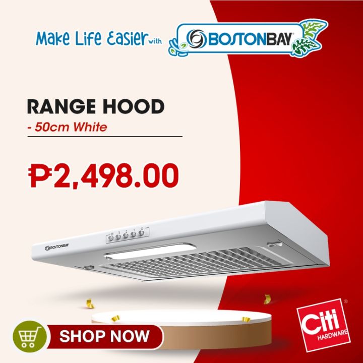 slides Boston Bay Kitchen Range Hood 50cm Series | Lazada PH