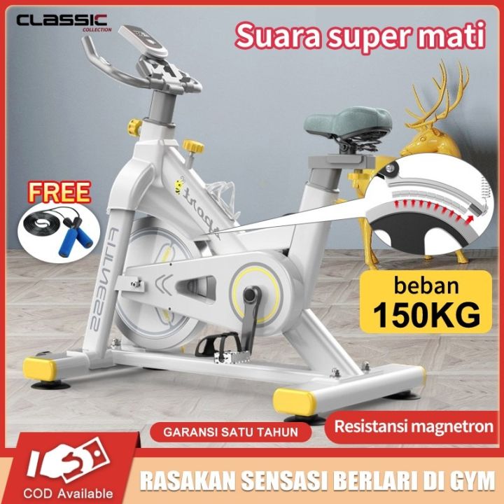 Spinning bike Sepeda statis peralatan fitness dalam ruangan yang sangat tenang / Alat Fitness ...