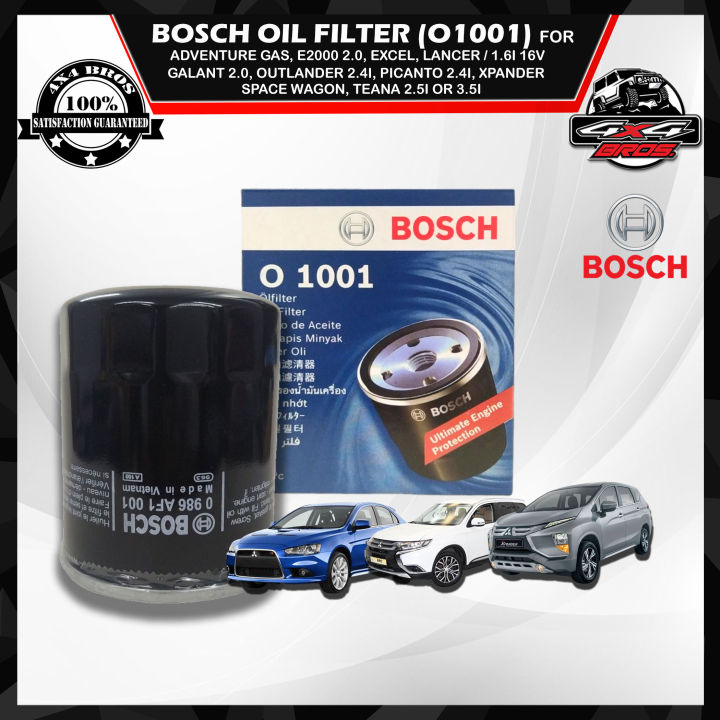 BOSCH OIL FILTER for Adventure Gas, E2000 2.0, Excel, Galant 2.0 ...
