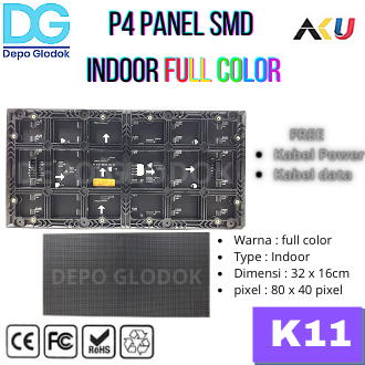LED MODULE PANEL RUNNING TEXT VIDEOTRON P4 INDOOR SMD FULL COLOR K11 ...