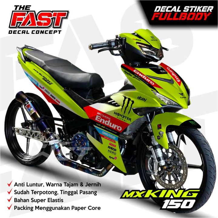 TERBARU Decal MX KING NEW Fullbody Enduro MotoGP Racing Cutom Sticker ...