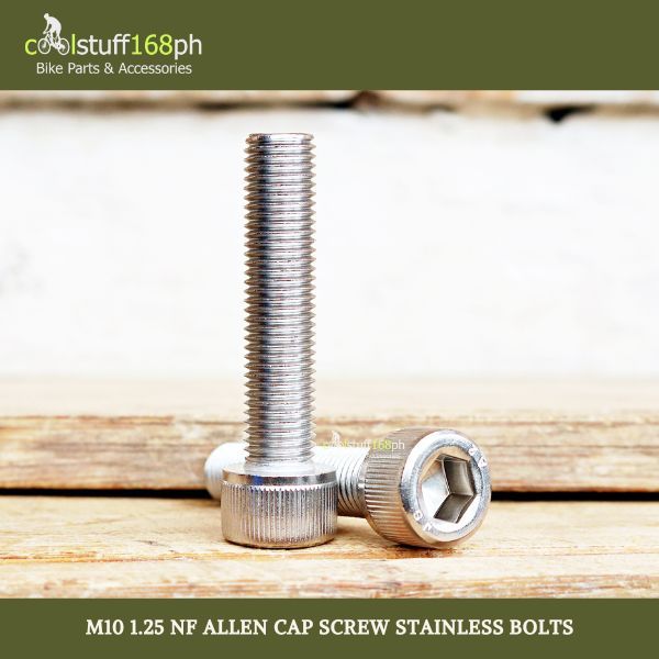 M10 NF Allen Socket Cap / Flat Head Stainless Steel Bolts Fine Thread 1 ...