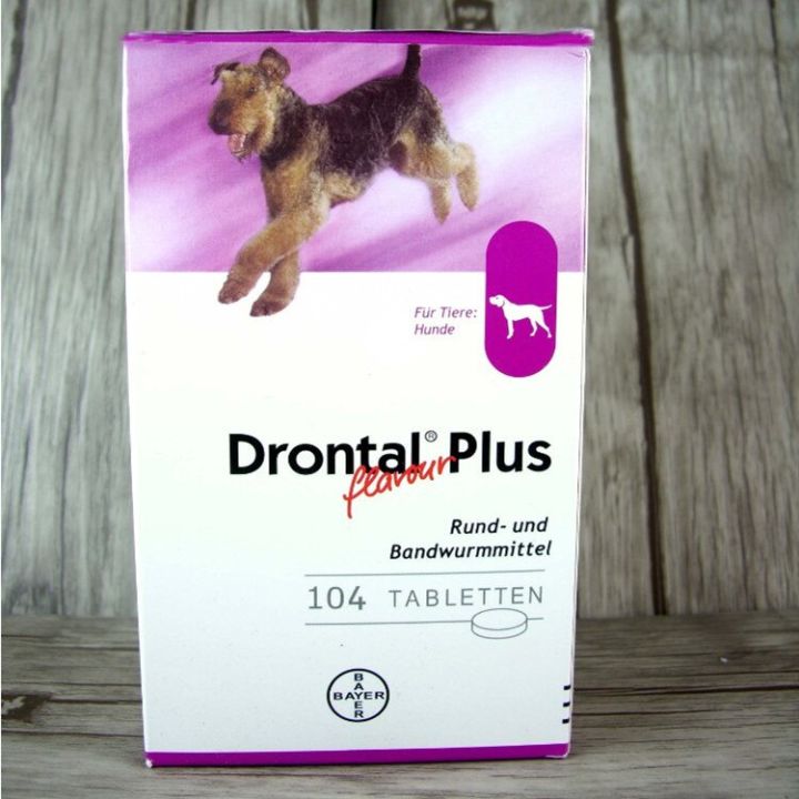 Drontal Plus For Dogs 8/40/104 Tablets Professional Deworming, Tapeworm ...