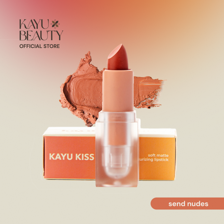 Kayu Beauty Kayu Kiss Soft Matte Moisturizing Lipstick in Send Nudes ...