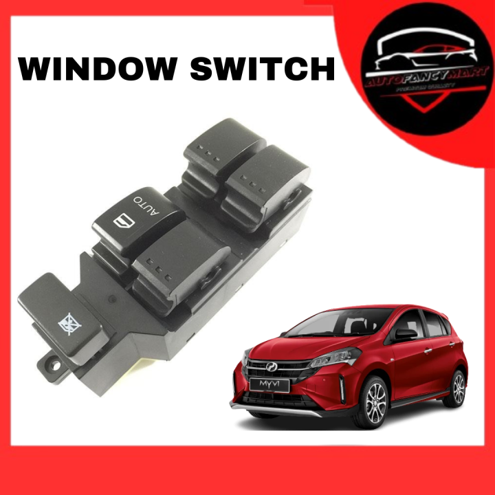 POWER WINDOW MAIN SWITCH MT P.MYVI 05-10Y/VIVA (12PIN) | Lazada
