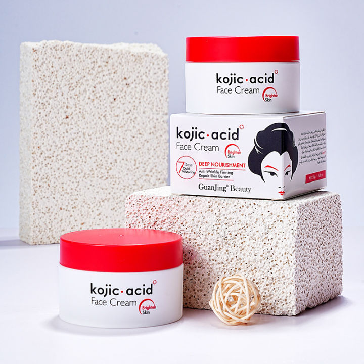 GJ7162 GUANJING BEAUTY Kojic Acid Cream Whitening Face Facial Cream ...