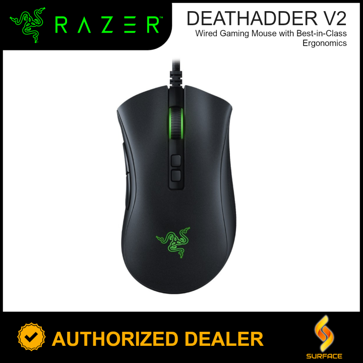 Razer DeathAdder V2 Wired Gaming Mouse (Black) | Lazada PH