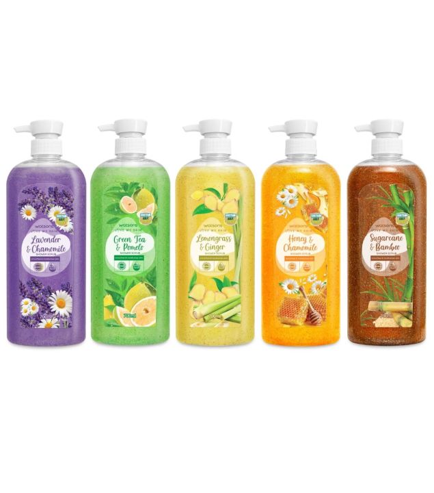 Watsons Shower Scrub 700ml Honey & Chamomile / Lemongrass & Ginger ...
