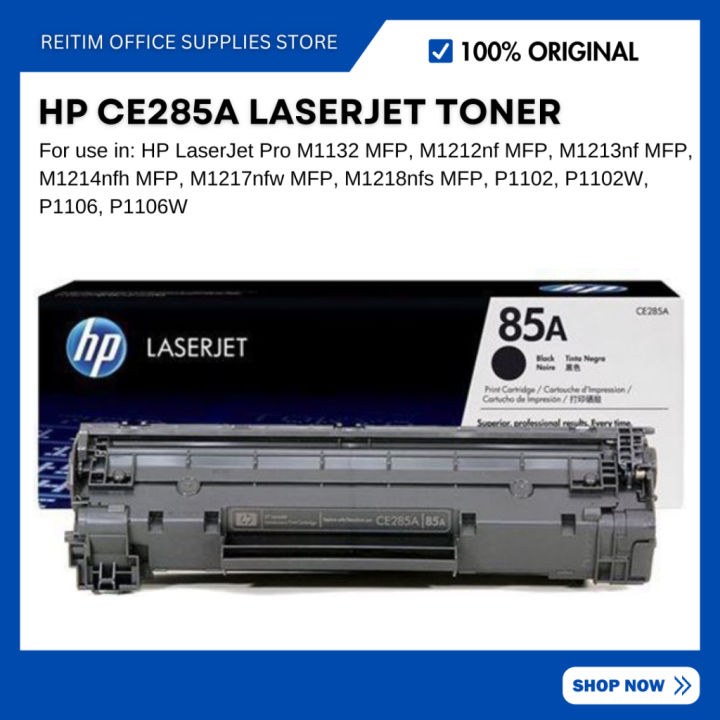 Original HP CE285A 85A Black LaserJet Toner Cartridge | Lazada PH