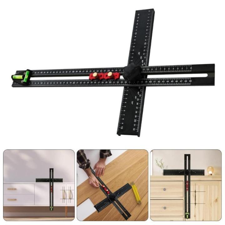 Essential Multiple Angles Measurement Tool, Aluminum T Square Ruler For ...