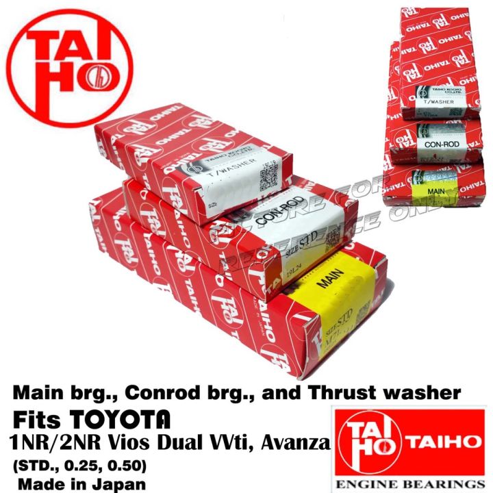 Main Bearing, Connecting Rod brg. Thrust washer for TOYOTA 1NR / 2NR ...