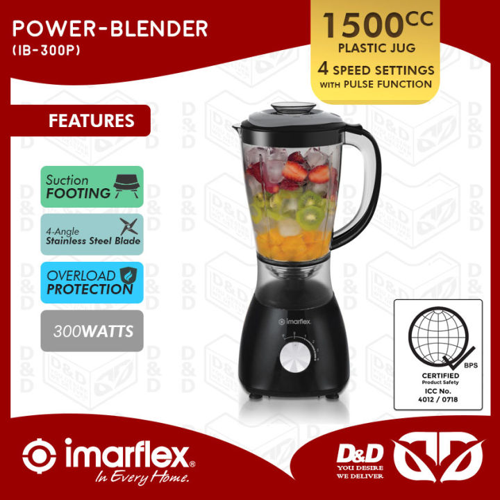 D&D | Imarflex 1500CC Capacity Power Blender with Multi-Function Cover ...