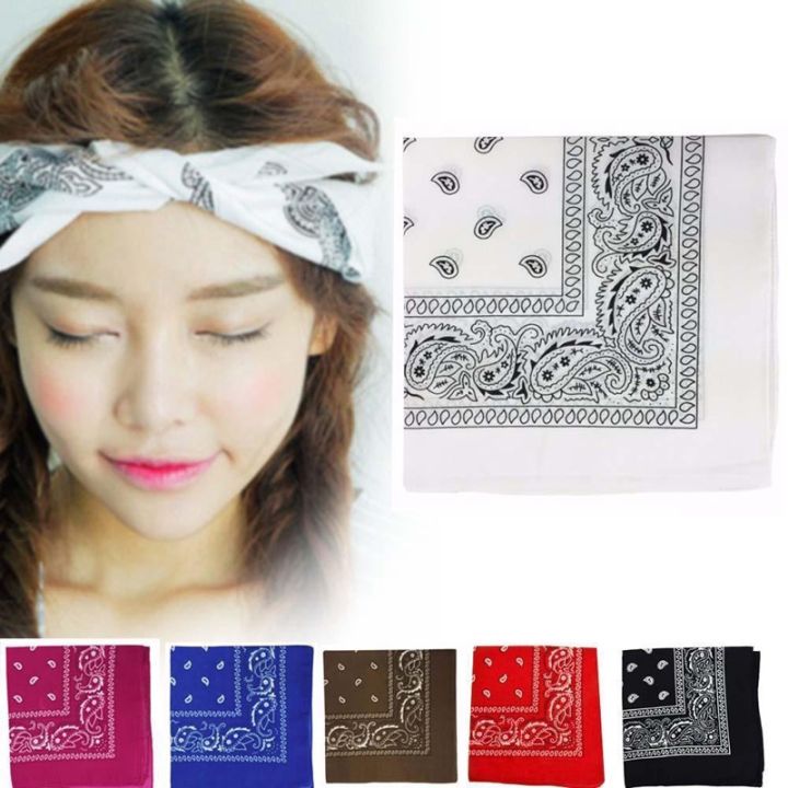 55*55cm Unisex Cotton Blend Hip Hop Bandana Headwear Hair Band Scarf ...