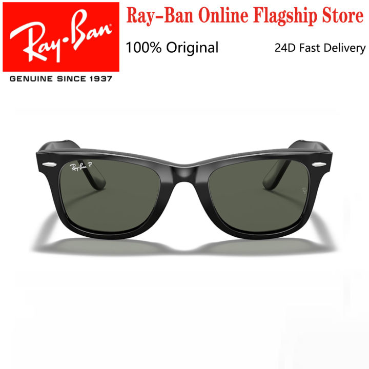 [original] Ray Ban Wayfarer Classic Polarized Washed Lenses Sunglasses