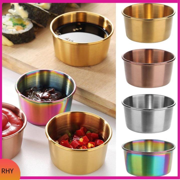 JEE Condiment/Sauce Seasoning Dishes Stainless Steel Mustard/Salad ...