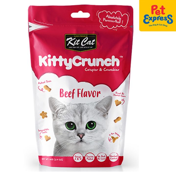 Kit Cat Kitty Crunch Beef Cat Treats 60g | Lazada PH
