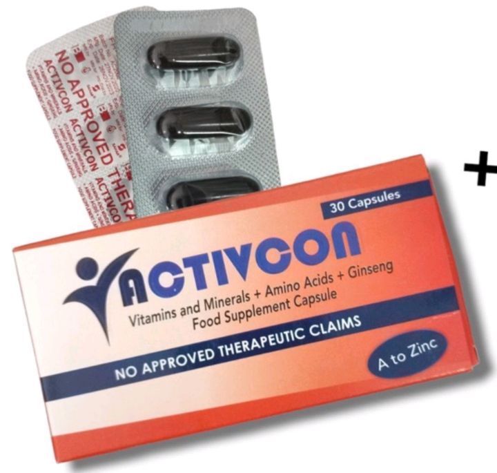 ACTIVCON (Multivitamins + Ginseng + Amino Acid) by 30's | Lazada PH