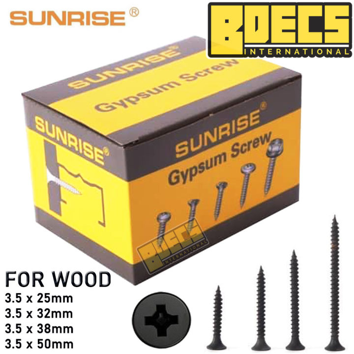 Sunrise Black Screw /Gypsum Screw Wood per Box Heavy Duty I Bdecs ...