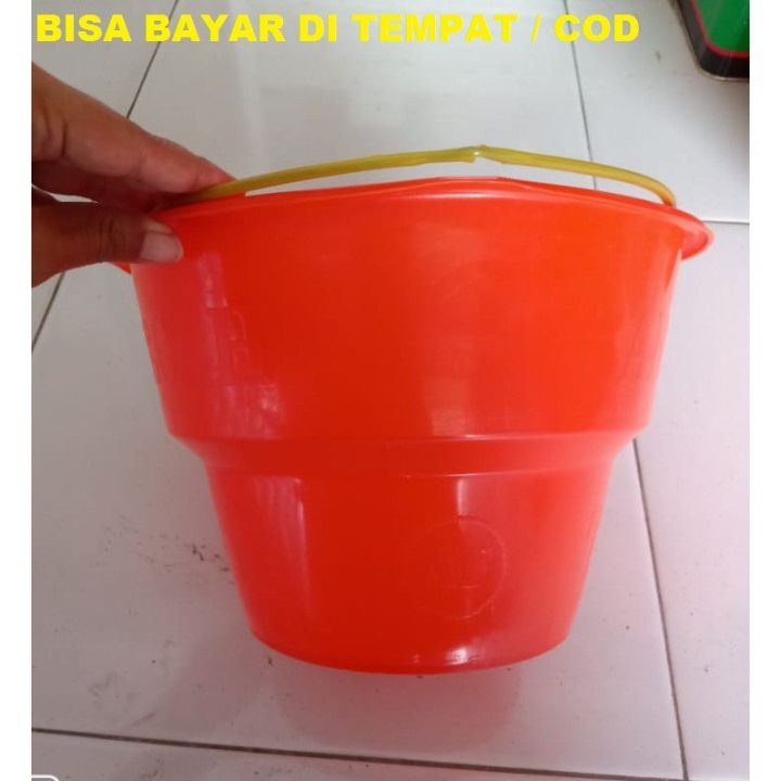 EMBER PLASTIK OREN 3 RODA / EMBER COR ANTI PECAH / EMBER BANGUNAN ...