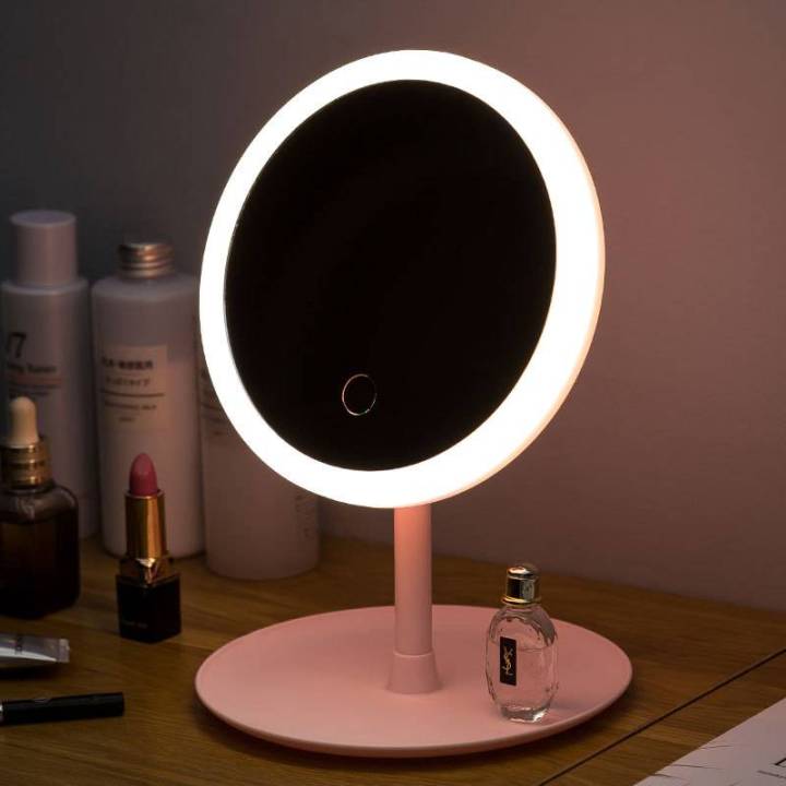 Dressing Beauty Facial Makeup LED Smart Mirror 3 Color Light USB ...