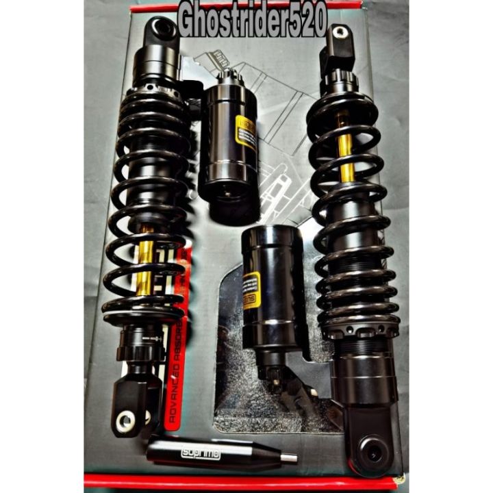 ABSORBER TRIO ADJUSTABLE GAS BLACK GOLD XMAX SUPRIMO 345MM | Lazada
