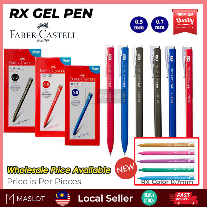 Faber-Castell RX Gel Pen 0.5/0.7mm (Per Pcs) | Lazada