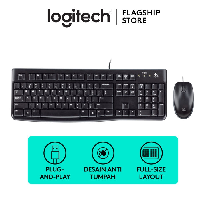 Logitech MK120 Keyboard + Mouse Combo | Lazada Indonesia