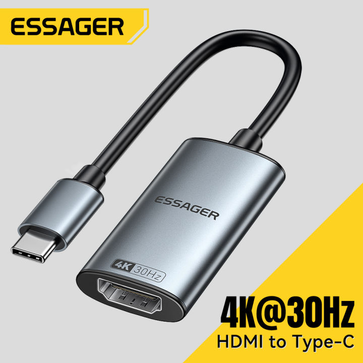 Essager HDMI to Type-C Adapters 8K60Hz 4K30Hz HDM Type-C Adapter ...
